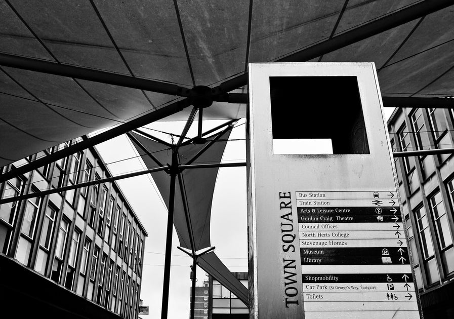 Town Square in Stevenage Town Centre – Local-Picture.com
